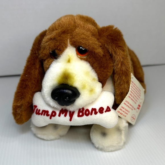 Dakin | Toys | Vintage Dakin Basset Hound Puppydog Jump My Bones Plush Stuffed 986 Wtag Rare ...